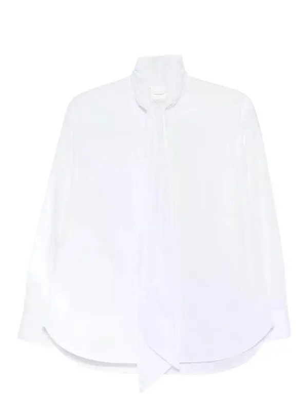 ARCHIVIO '67 Tie-neck Blouse - White