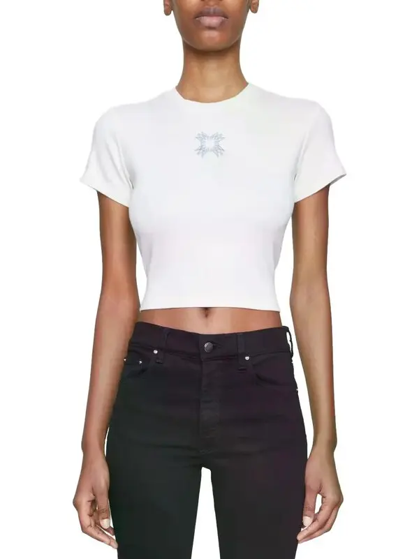 Amiri Embroidered Crew-neck T-shirt - White
