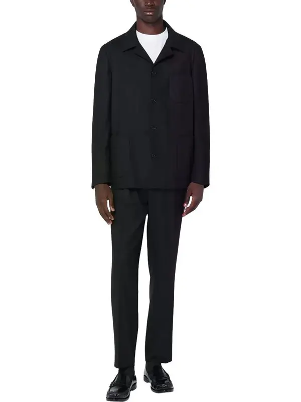 SANTANIELLO Button-down Suit - Black