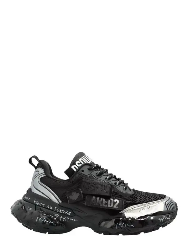 Dsquared2 Logo Lettering Sneakers - Black