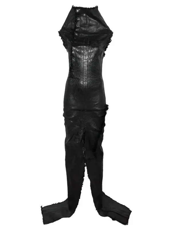 Rick Owens Porterville Frayed Dress - Black