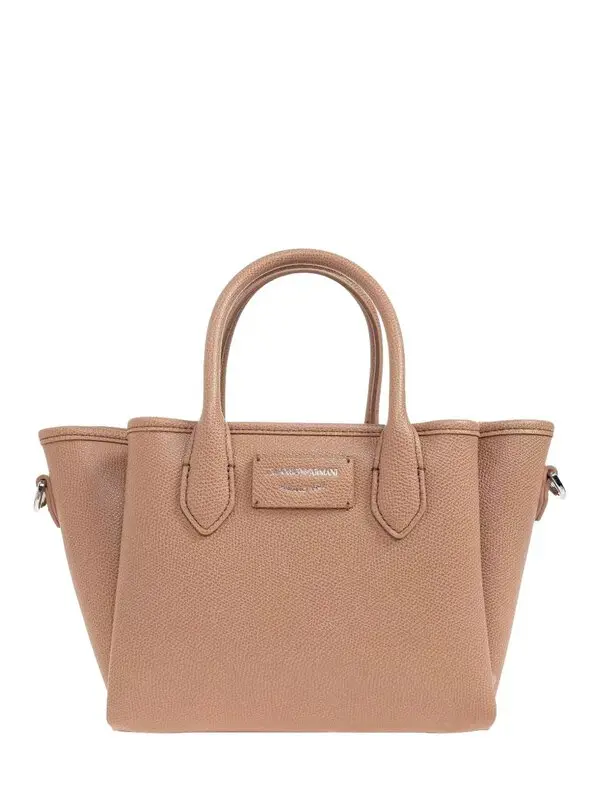 Emporio Armani Logo-print Tote - Brown