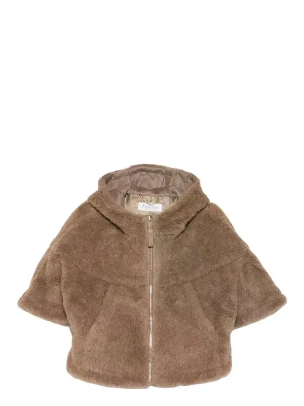 Max Mara Hooded Zip-up Jacket - Brown