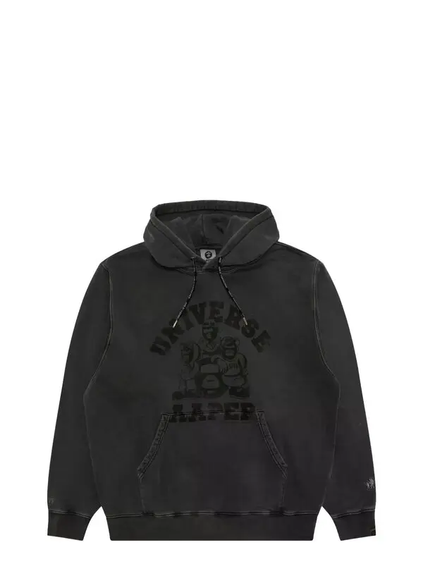 AAPE BY *A BATHING APE® Graphic Hooded Sweatshirt - Black