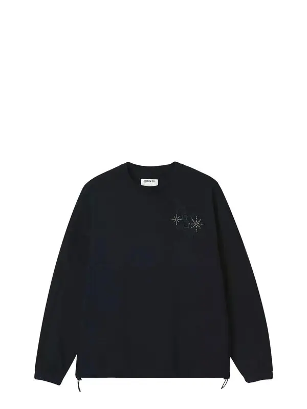 MUSIUM DIV. Embellished Graphic Sweatshirt - Black
