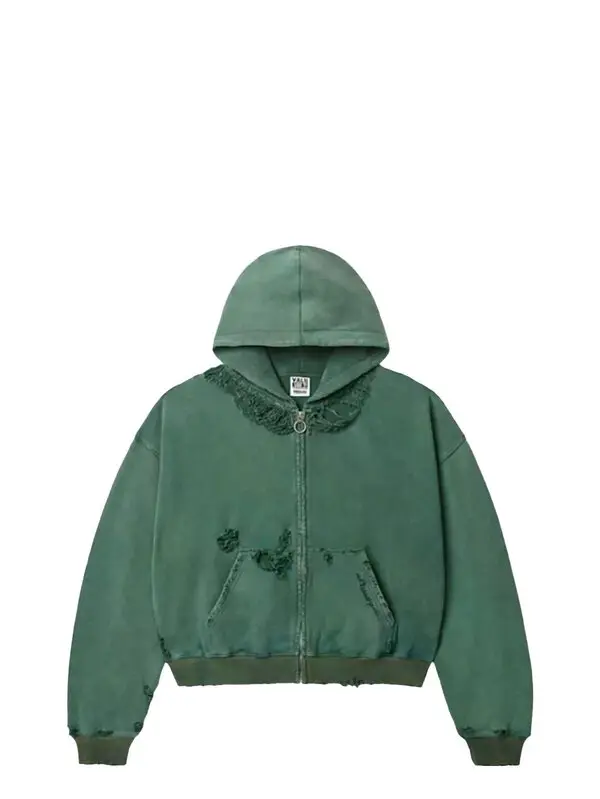 VALE FOREVER Zip-closure Hoodie - Green