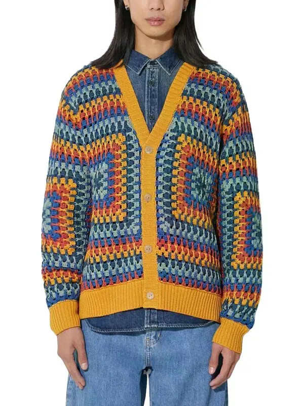 CORRIDOR Patterned Cardigan - Blue