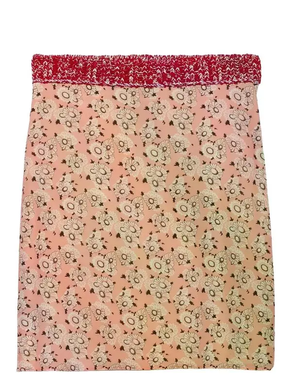 Prada Floral Mini Skirt - Pink