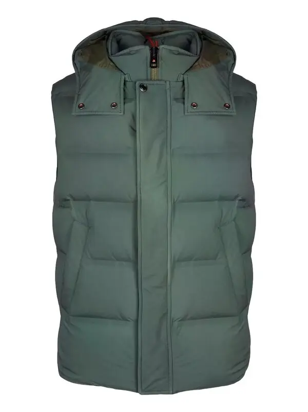 KIRED Hooded Padded Gilet - Green