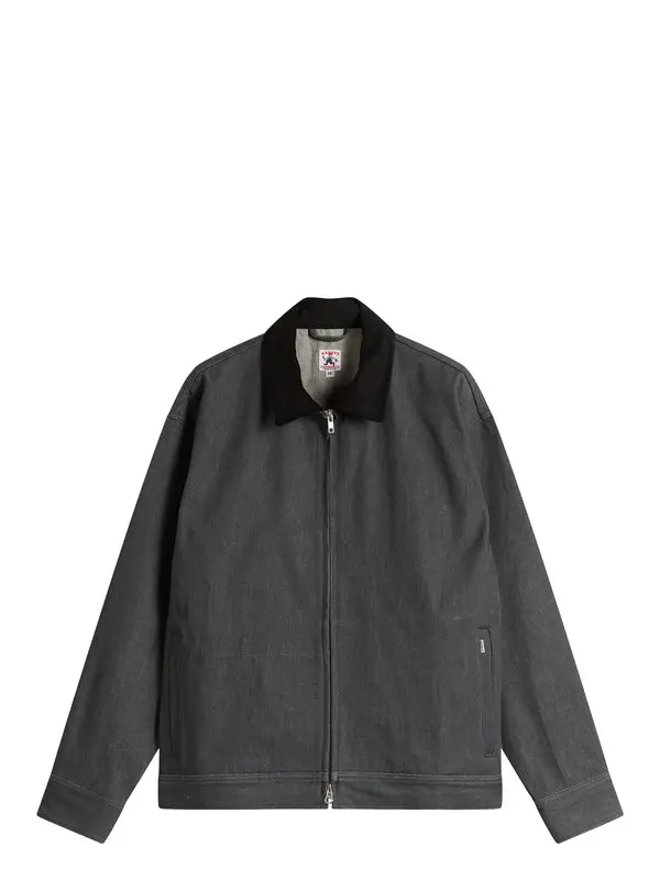 RANDY'S GARMENTS Station Jacket - Washed Charcoal Cone Denim