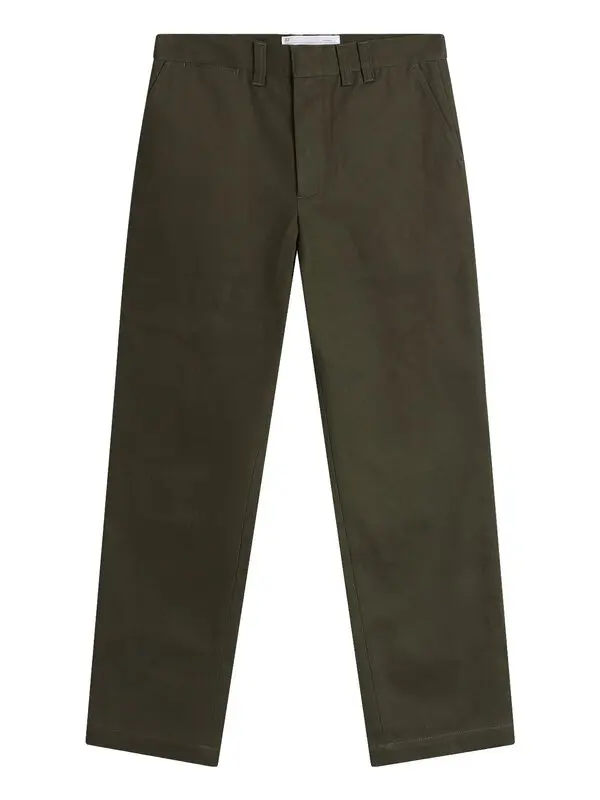 RANDY'S GARMENTS Gusseted Work Pants - Dark Olive Super Twill