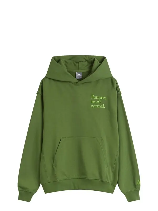 NEW BALANCE Athletics Runners Arent Normal Hoodie - Dark Alpine Green