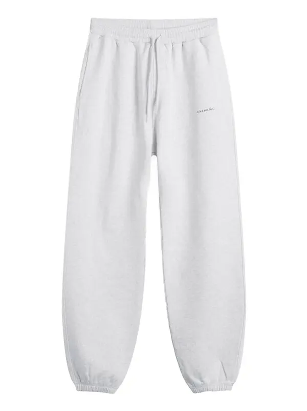 COLE BUXTON Mini Logo Sweatpants - Light Grey Marl