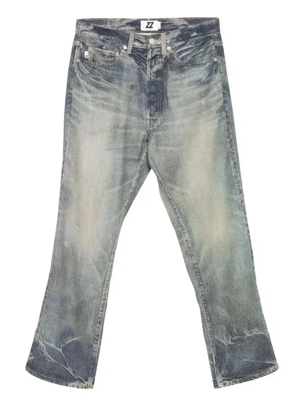 Izzue Logo-patched Jeans - Blue