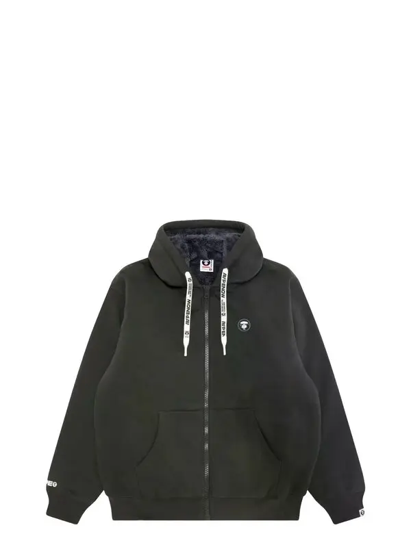 AAPE BY *A BATHING APE Appliqué Zip-up Sweatshirt - Grey