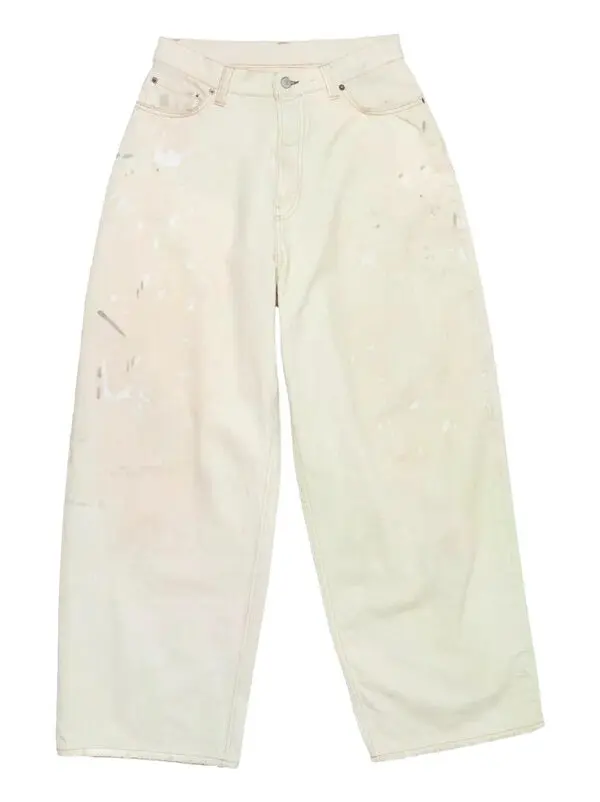 Acne Studios Logo-patch Jeans - White
