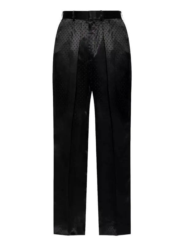 TOM FORD Polka Dot Trousers - Black