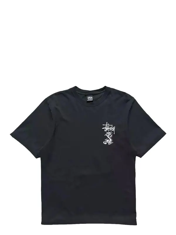 StÜssy Dragon-embellished T-shirt - Black
