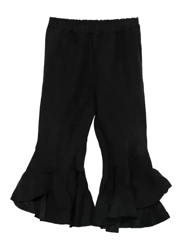 Comme Des Garçons Ruffled Trousers - Black