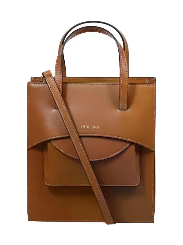 HIDESINS Flap Tote Bag - Brown