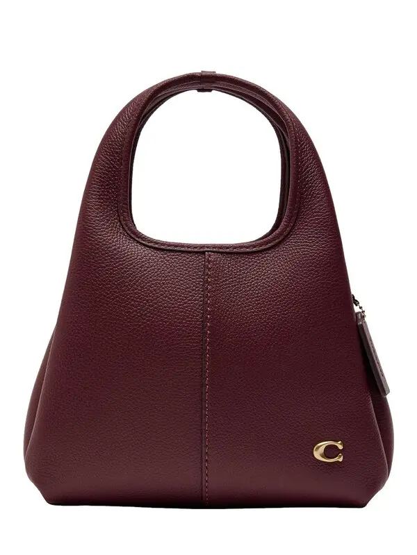 Coach Lana 23 Pebbled Leather Top Handle Bag - Burgundy