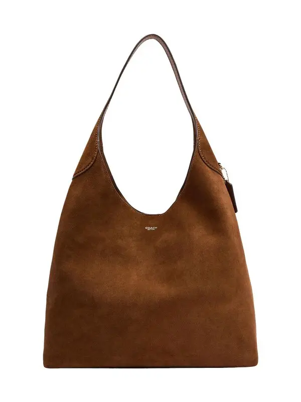COACH Brooklyn 39 Suede Shoulder Bag - Brown