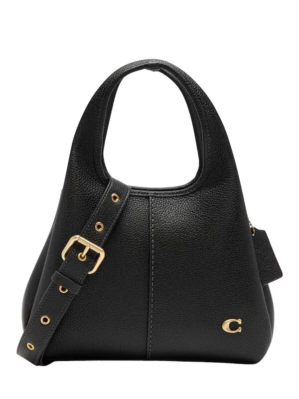 Coach Lana 23 Pebbled Leather Top Handle Satchel - Black