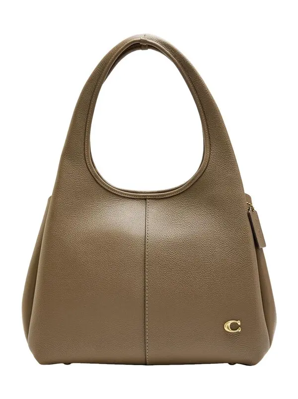 COACH® Lana Pebbled Leather Shoulder Bag - Taupe