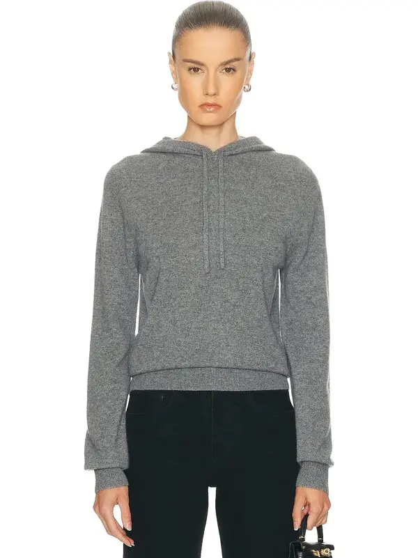 Renggli Cashmere Knit Hoodie - Pebble