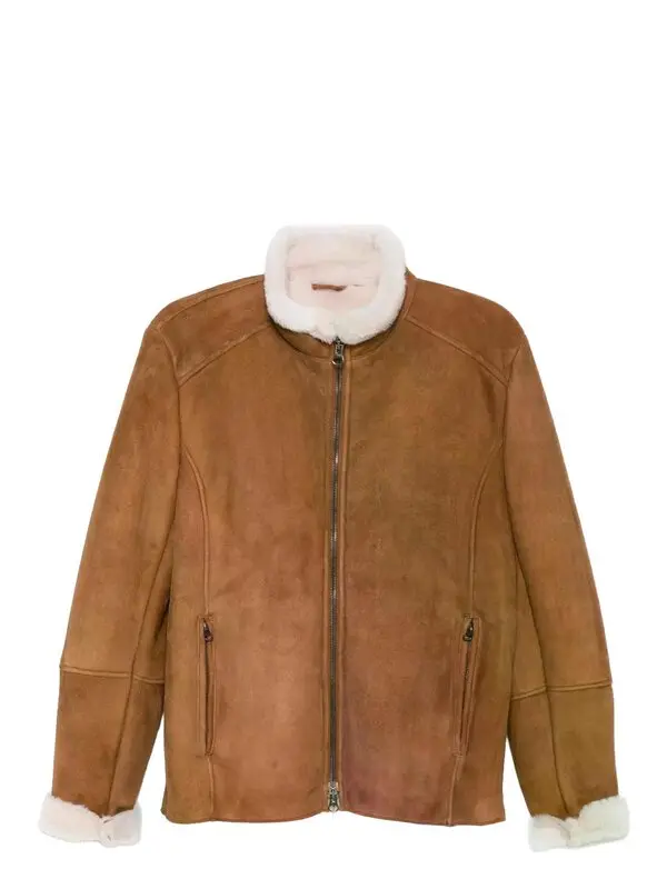 ERALDO Sinner Shearling-trimmed Suede Jacket - Brown