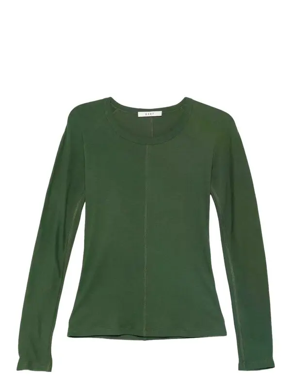 6397 Seam-detail T-shirt - Green