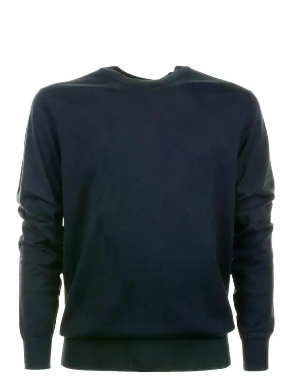 PEOPLE OF SHIBUYA Crew Neck Sweater - Blue