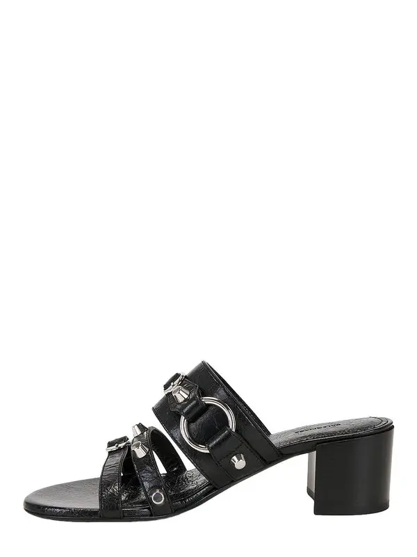 Balenciaga City Sandal - Black & Silver