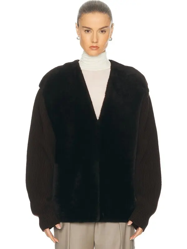 JIL SANDER V-neck Pullover Sweater - Ganache