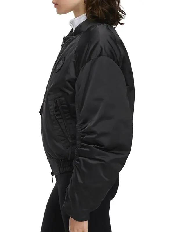 Canada Goose Jade Down Satin Bomber Jacket - Black