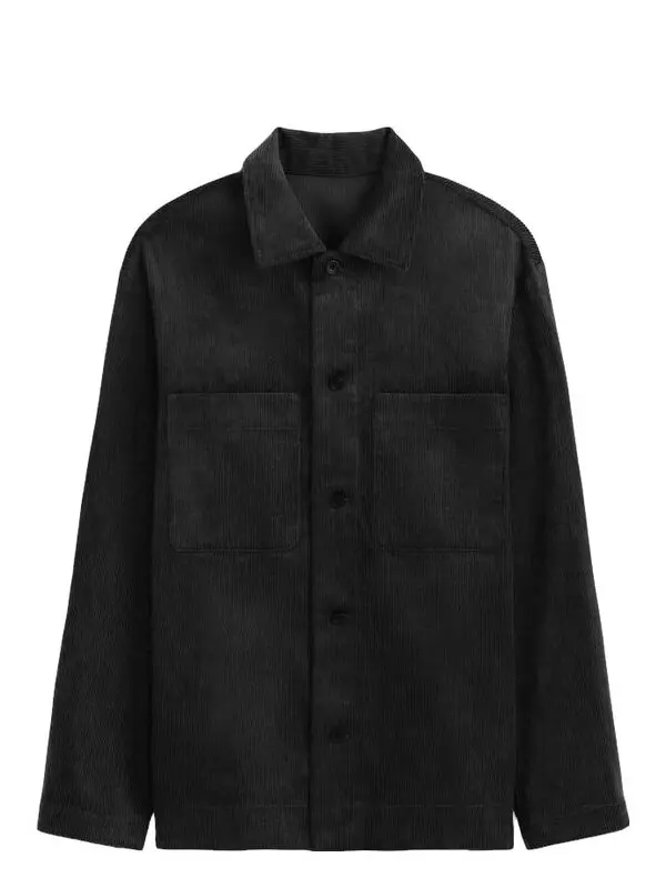 Cos Cotton-corduroy Overshirt - Black