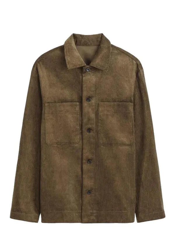 Cos Cotton-corduroy Overshirt - Brown