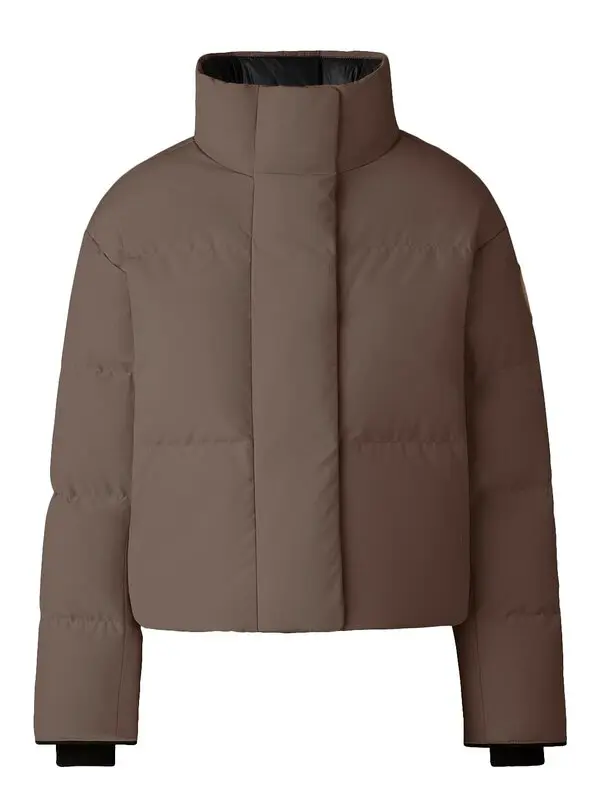 Canada Goose Grandview Cropped Down Jacket - Taupe Grey