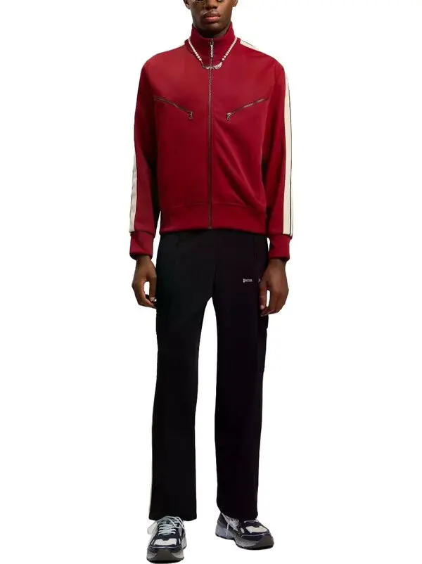 Palm Angels Stripe-detailing Cargo Trousers - Black