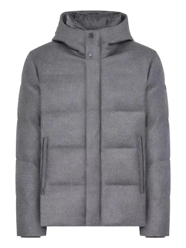 DUNO Winsor Hooded Puffer Jacket - Grey