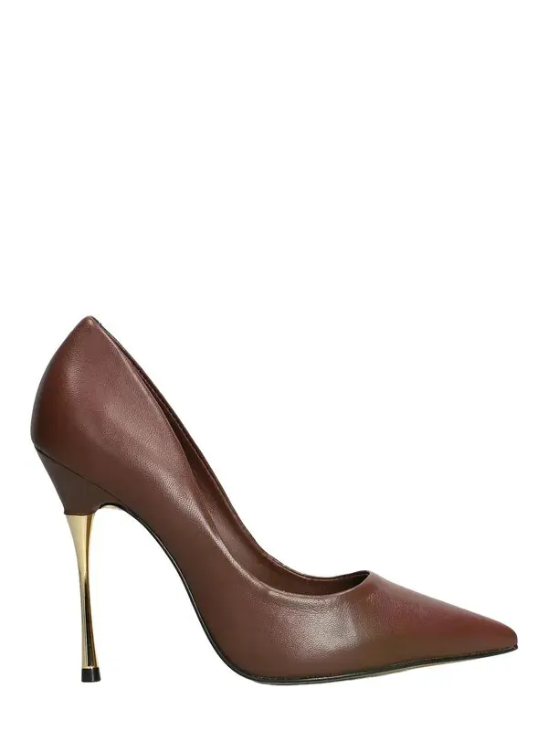 ANDREA CARRANO 110mm Pointed-toe Stiletto Pumps - Brown