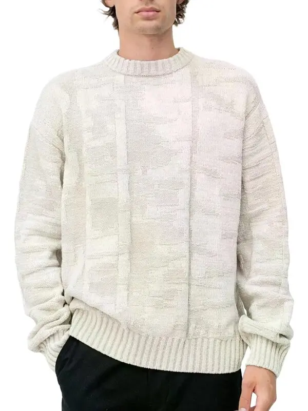 Hugo Boss Textured Knit Sweater - Neutrals
