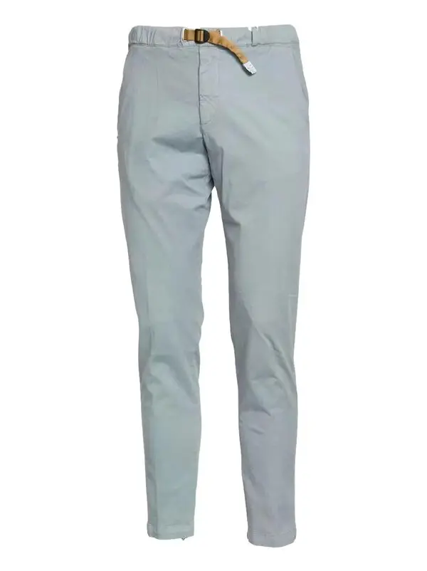 WHITE SAND Belted Trousers - Grey