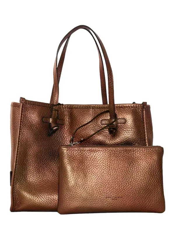 GIANNI CHIARINI Marcella Knotted-detail Tote Bag - Brown