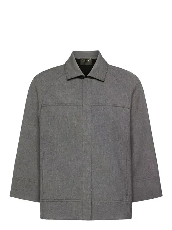 ELENA MIRO` Panelled Jacket - Grey