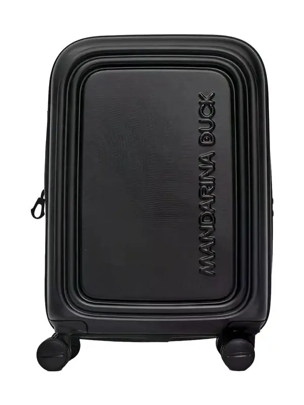 MANDARINA DUCK Embossed Logo Suitcase - Black