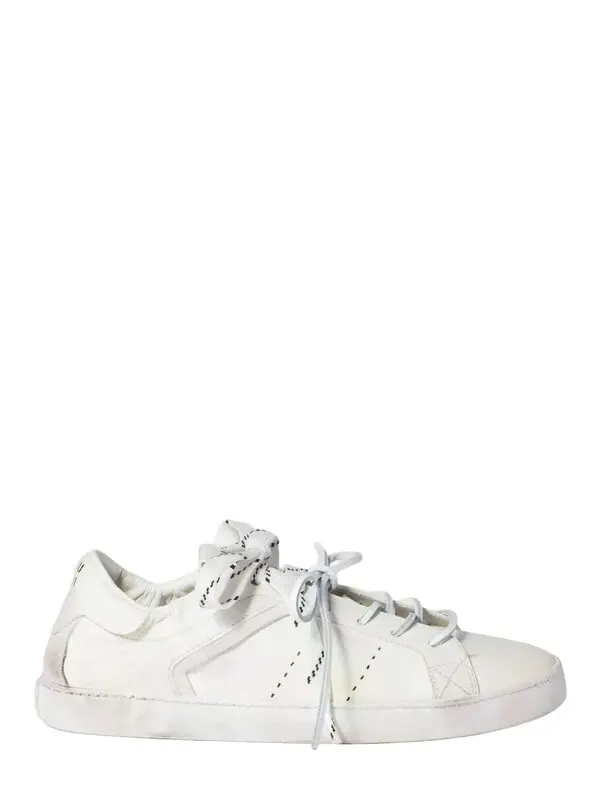 Miu Miu Deco Leather Sneakers - White