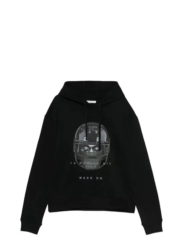 IH NOM UH NIT Graphic-print Hoodie - Black