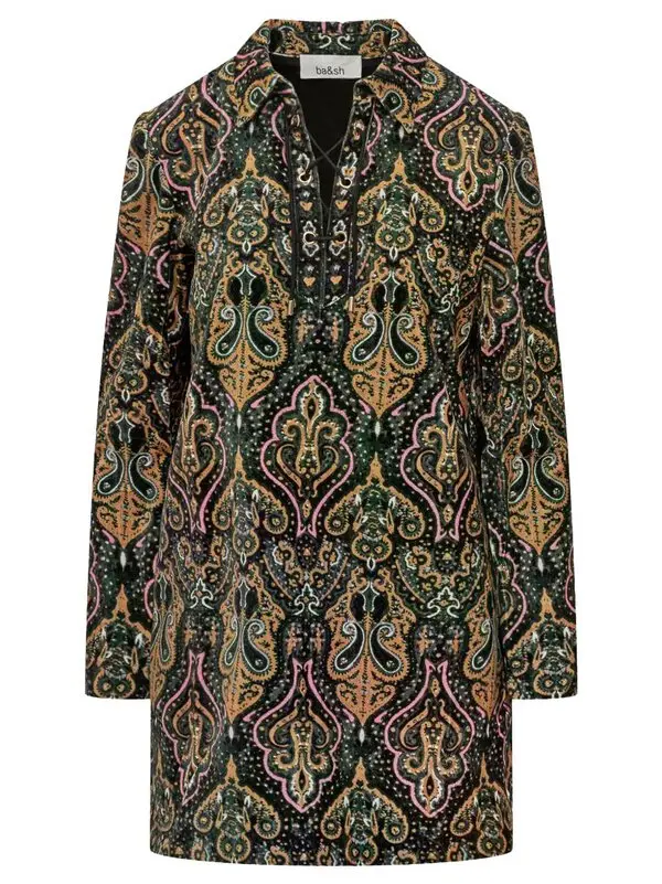 Ba&sh Paisley Suga Dress - Green