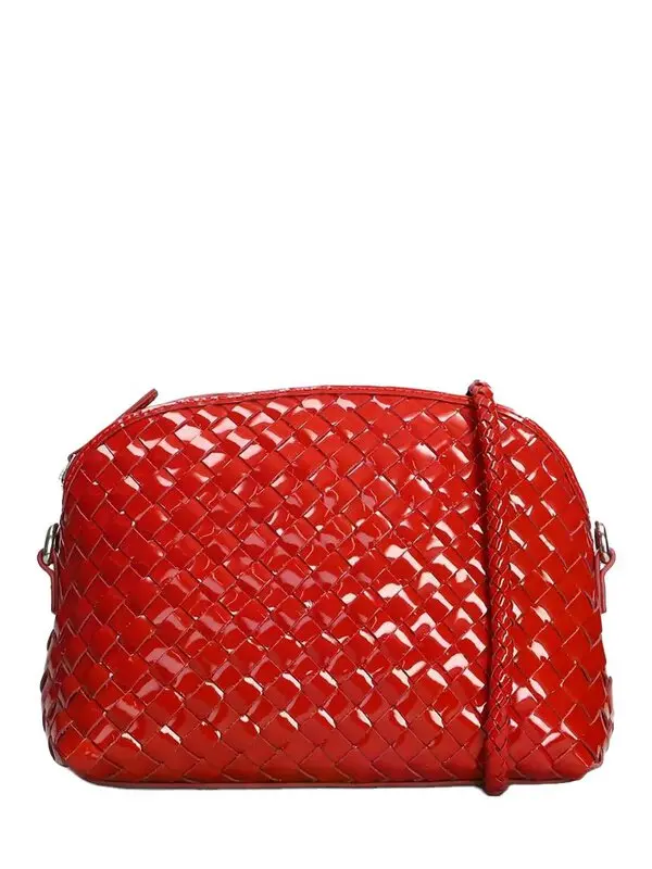 Dragon Diffusion Chunky Fellini Woven Crossbody Bag - Red